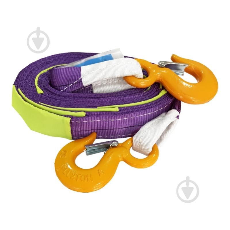 ᐉ Трос буксировочный Load-Tech 6 м 10 т крюк-крюк фиолетовый • Купить в Киеве, Украине • Лучшая ...