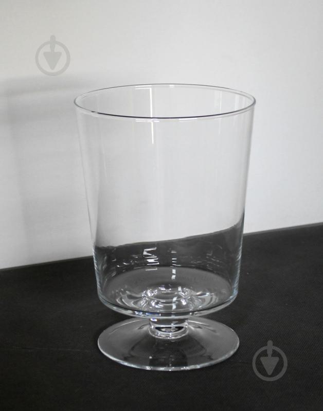 ᐉ Ваза стеклянная прозрачная на ножке H215d150 21 5 см • Купить в Киеве Украине • Лучшая цена в