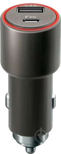 ᐉ Автомобільний зарядний пристрій Forever 2X TYPE-C PD+2,4A (30W) сірий ...