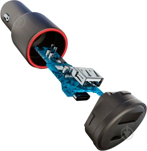 ᐉ Автомобільний зарядний пристрій Forever 2X TYPE-C PD+2,4A (30W) сірий ...