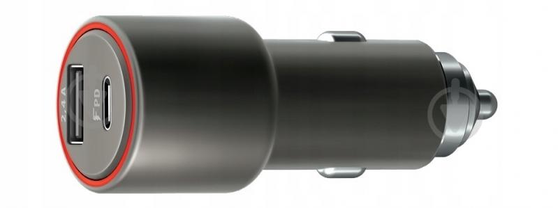 ᐉ Автомобільний зарядний пристрій Forever 2X TYPE-C PD+2,4A (30W) сірий ...