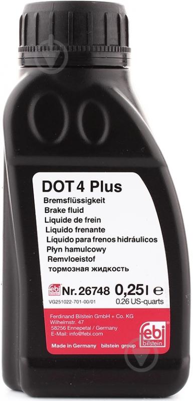 ᐉ Тормозная жидкость FEBI BILSTEIN DOT-4+ 0,25 л (26748) • Купить в ...