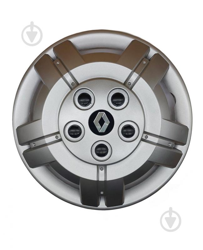 ᐉ Ковпак для коліс Aandk Renault A164 лого наліпка рельєфна R15 4 шт срібний • Краща ціна в