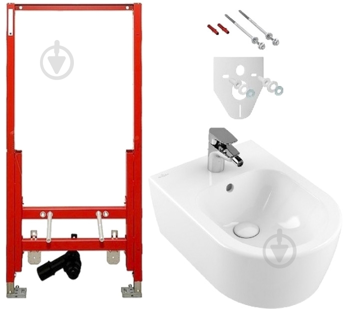 ᐉ Система інсталяції TECE 9330000N + біде Villeroy & Boch Avento ...
