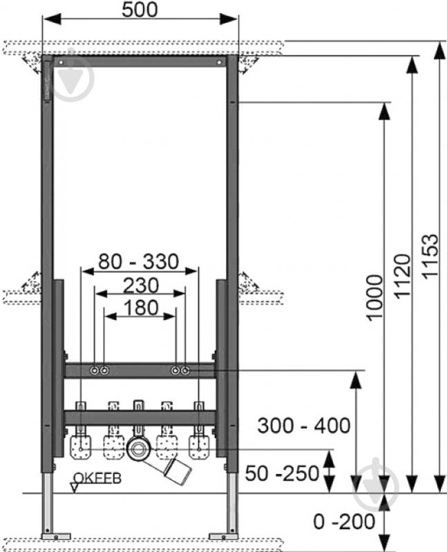ᐉ Система інсталяції TECE 9330000N + біде Villeroy & Boch Avento ...