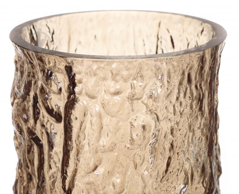 ᐉ Ваза стеклянная Frozen 24 5 см коричневая прозрачная • Купить в Киеве Украине • Лучшая цена в