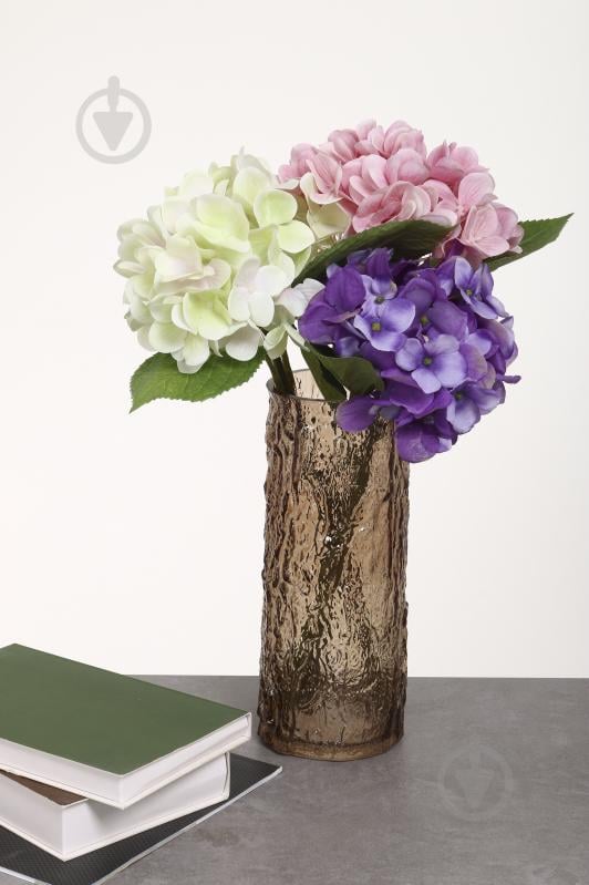 ᐉ Ваза стеклянная Frozen 24 5 см коричневая прозрачная • Купить в Киеве Украине • Лучшая цена в