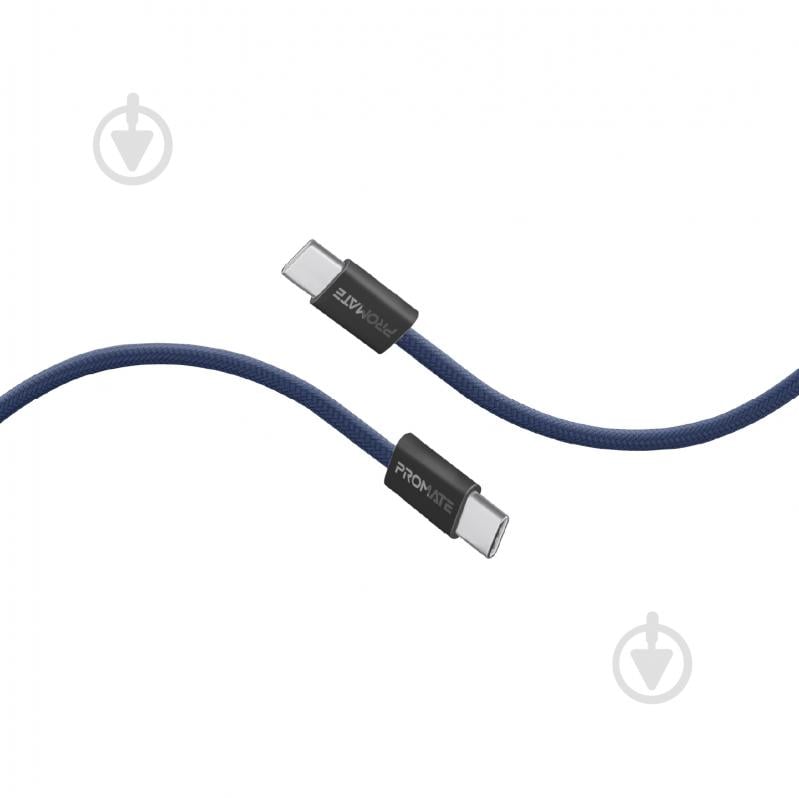 ᐉ Кабель Promate USB-C to USB-C 60W Power Delivery 1,2 м синій (ecoline-cc120.navy) • Краща ціна ...
