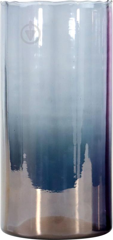 ᐉ Ваза стеклянная Hoff Giardino 15x20 см 4333 20 см синий • Купить в Киеве Украине • Лучшая