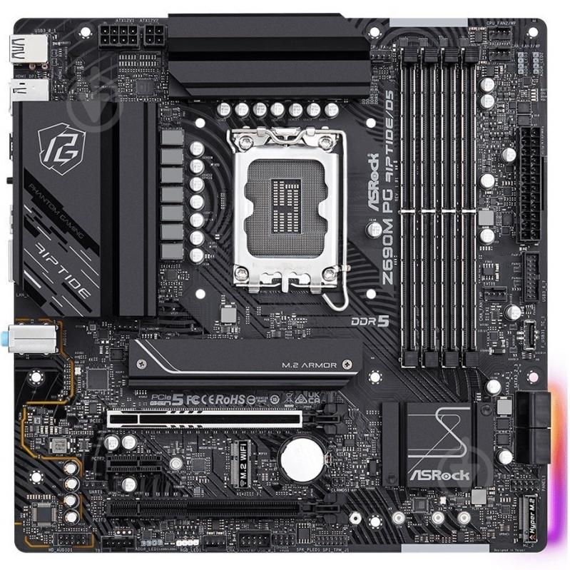 ᐉ Материнська плата ASRock Z690M PG RIPTIDE/D5 (Socket 1700, Intel Z690 ...