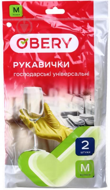 ᐉ Рукавички латексні OBERY латексні стандартні р. M 2 пар/уп. • Краща ...
