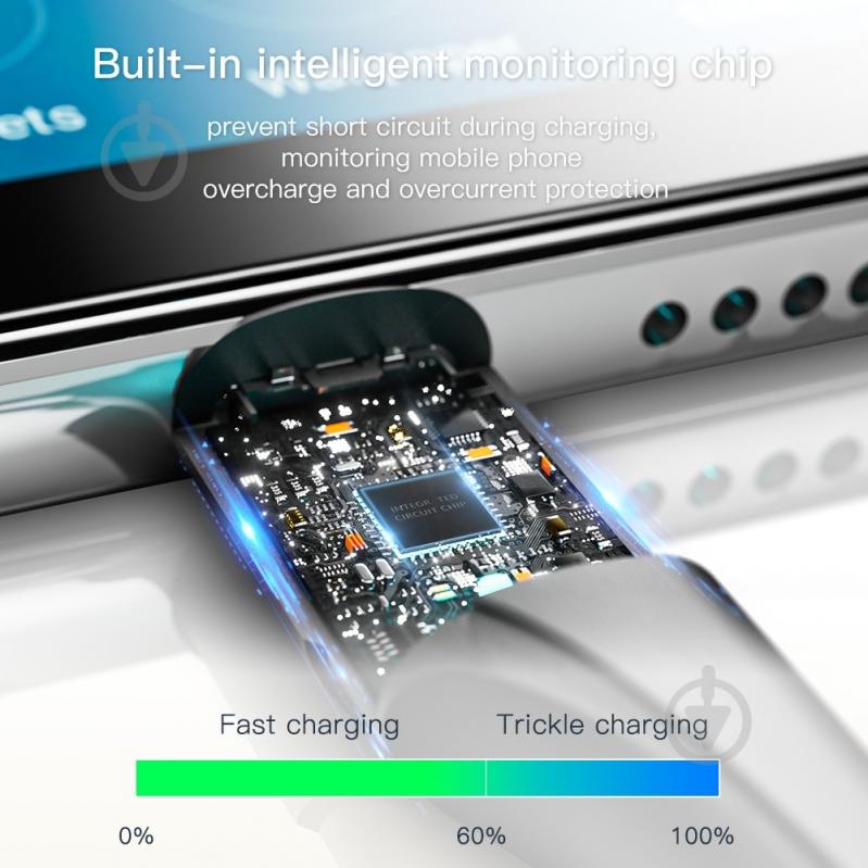 ᐉ Кабель Essager Rousseau 3A Fast Charging 1 м черный (EXCM-LS01 ...