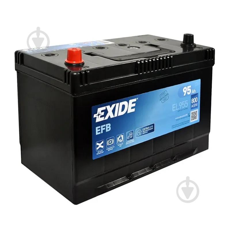 ᐉ Аккумулятор автомобильный EXIDE EFB 95Ah 800A 12V «+» слева (EL955 ...