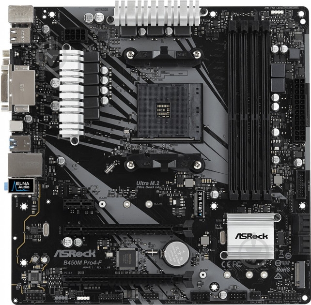 ᐉ Материнская плата ASRock B450M STEEL LEGEND (Socket AM4, AMD B450 ...