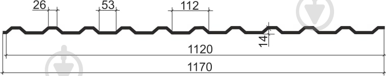 ᐉ Профнастил глянцевий Tile Ferrogal 1170х2000 RAL 6005 • Краща ціна в ...