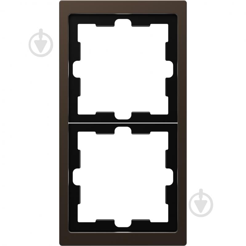 ᐉ Рамка двомісна Schneider Electric Merten D-Life вертикальна мокко ...