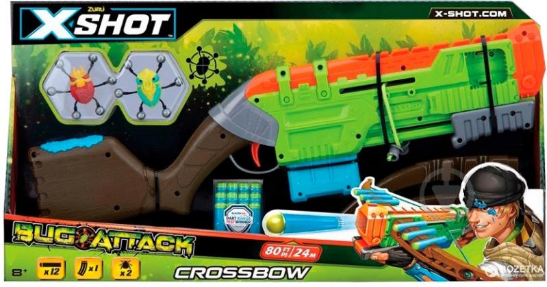 ᐉ Бластер Zuru швидкострільний X-Shot Crossbow Вогонь по жукам • Краща ...