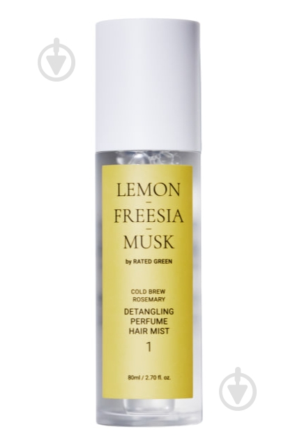 ᐉ Спрей Rated Green Detangling Perfume Hair Mist Lemon-Freesia-Musk 80 ...