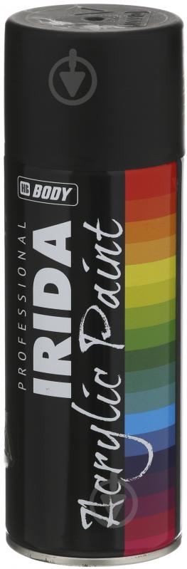 ᐉ Автоэмаль акриловая Irida Body 400 мл Черная матовая • Купить в Киеве ...