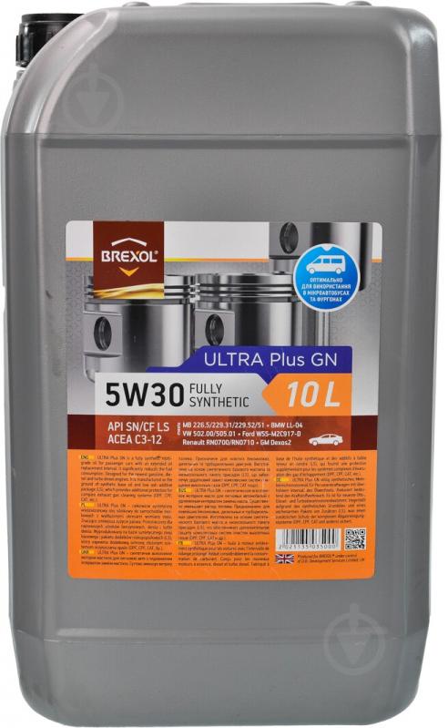 ᐉ Моторное масло Brexol Ultra Plus GN 5W-30 10 л (48021135035) • Купить ...