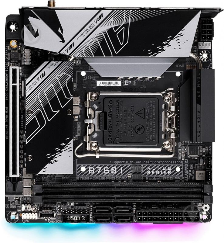 ᐉ Материнская плата Gigabyte B760I AORUS PRO DDR4 (Socket 1700, Intel B760, mini ITX) • Купить в ...