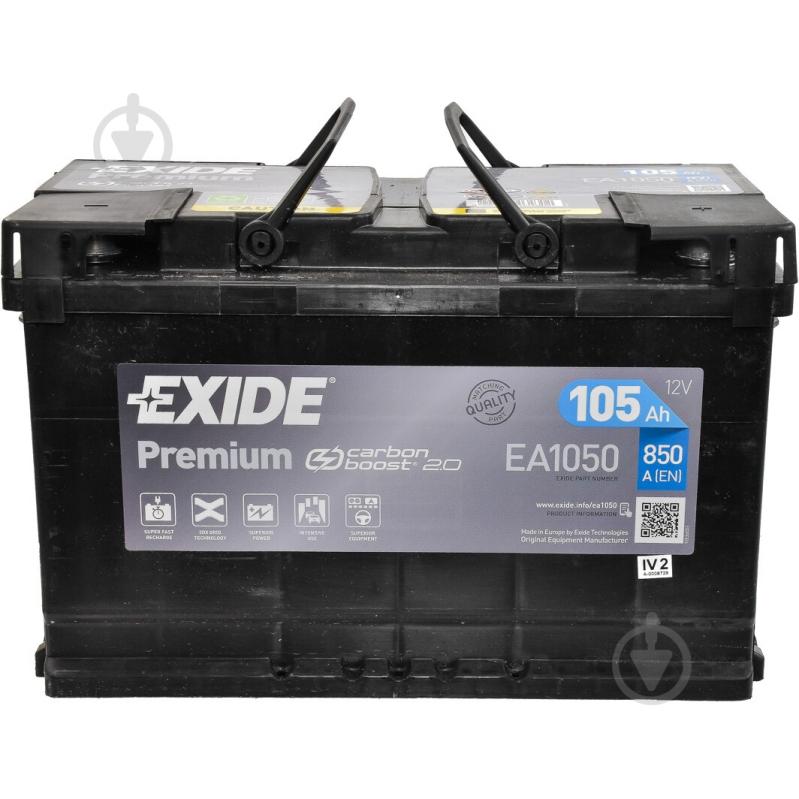 ᐉ Аккумулятор автомобильный EXIDE Premium 105Ah 850A 12V EA1050 ...