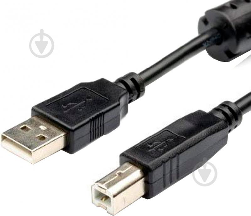 ᐉ Кабель Atcom Usb 2 0 Am Bm 1 5 м черный 5474 • Купить в Киеве