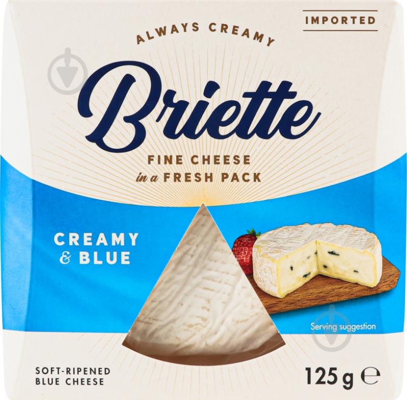 ᐉ Сыр ТМ Kaserei Briette Creamy & Blue 60% 125 г • Купить в Киеве ...