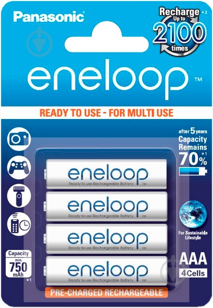 ᐉ Аккумулятор Panasonic Eneloop Aaa R03 286 4 шт Bk 4mcce 4be