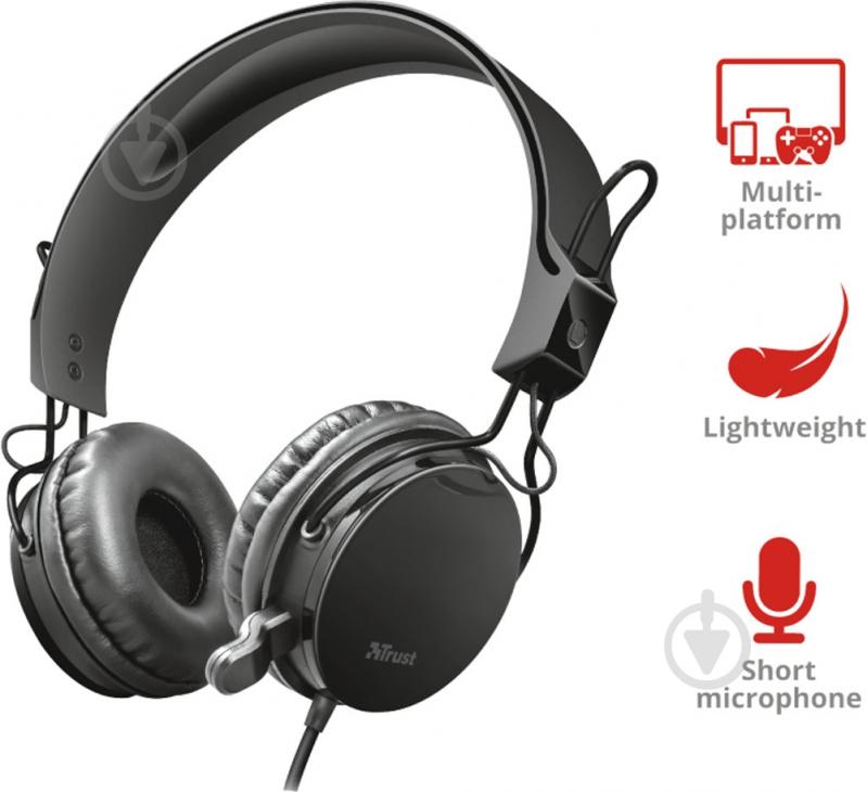 ᐉ Гарнитура Trust Muro All-round headset black • Купить в Киеве ...