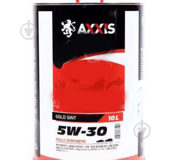 ᐉ Моторное масло Axxis Gold Sint 5W-30 10 л (AX-2181) • Купить в Киеве ...