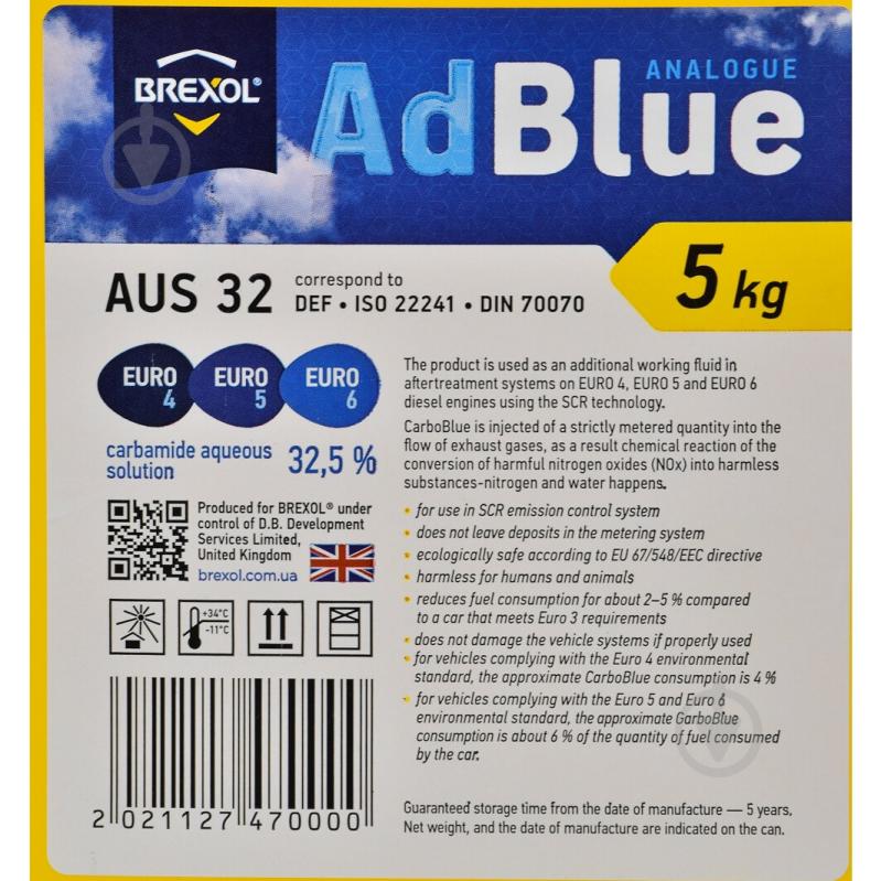 ᐉ Рідина Brexol AdBlue для систем SCR 501579 AUS 32c5 5000 мл • Краща ...