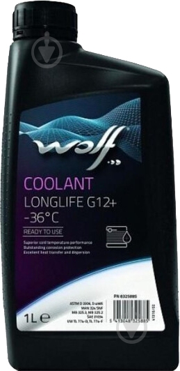 ᐉ Антифриз WOLF Coolant Longlife G12+ -36°C 8325885 1 л червоний ...