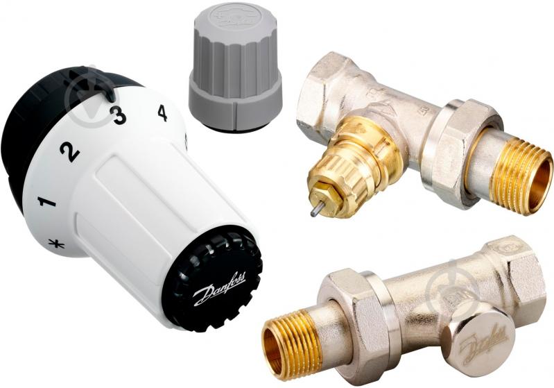 ᐉ Термостатический комплект Danfoss RAS-C + RA-FN + RLV-S 1/2 ", прямой • Купить в Киеве ...