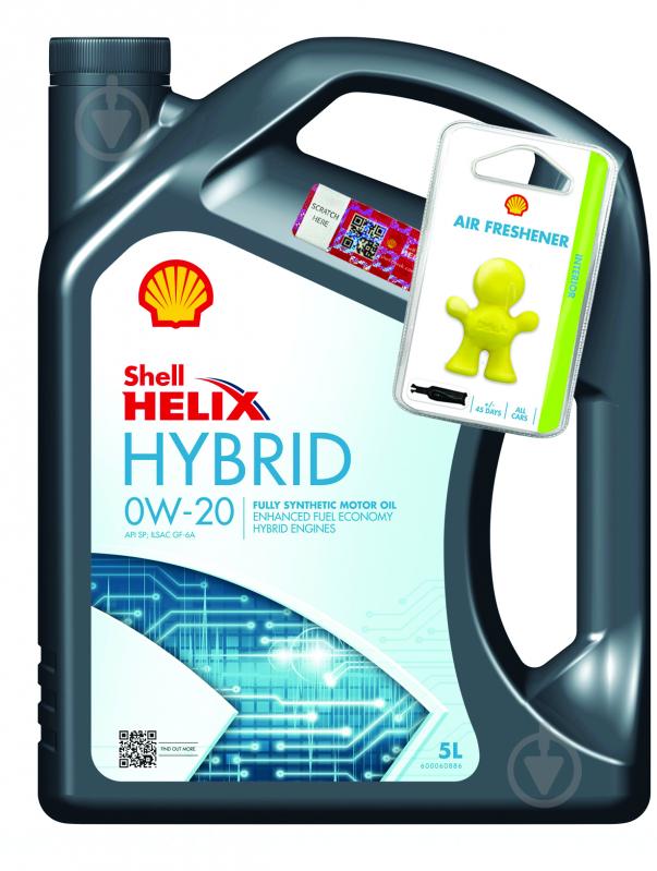 ᐉ Моторное масло SHELL Helix HYBRID 0W-20 5 л (ТОВ-У513084) • Купить в ...