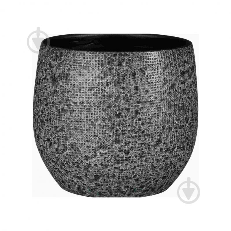 ᐉ Вазон кераміка Enrique pot round 22х21 см круглий сірий Edelman ...