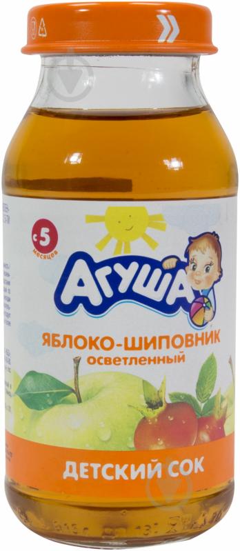 ᐉ Сок Агуша Яблоко шиповник 0% 150 мл 4607025393351 • Купить в Киеве ...