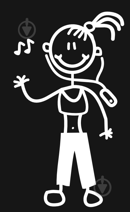 ᐉ Наліпка Старша донька з плеером 9 см • Краща ціна в Києві Україні • Купити в Епіцентр