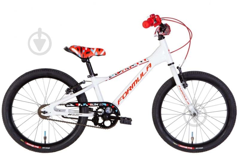 ᐉ Велосипед Formula 20" 10"(25 см) SLIM OPS-FRK-20-183 белый с красным ...
