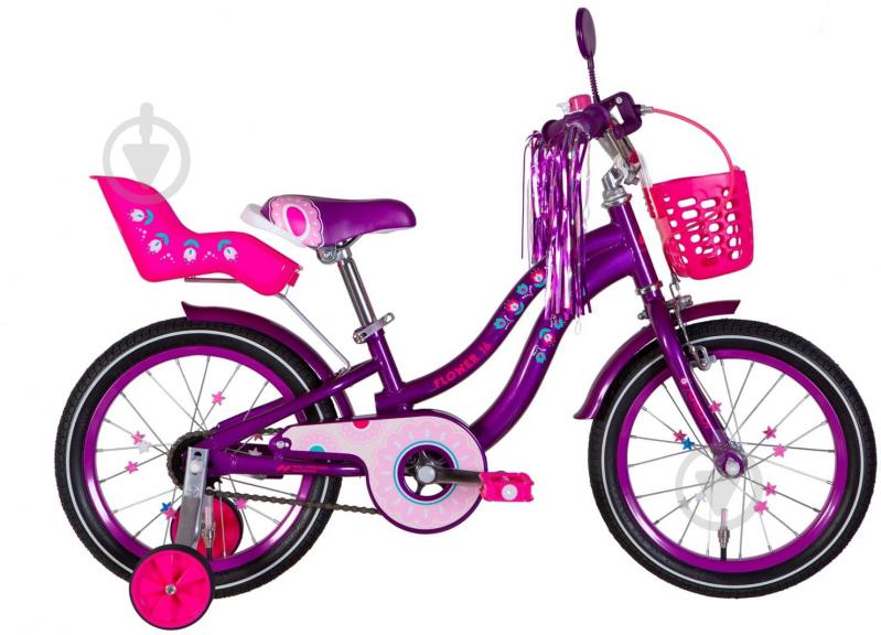 ᐉ Велосипед 16"" Formula FLOWER PREMIUM фиолетово-розовый OPS-FRK-16 ...