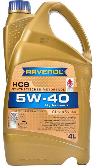 ᐉ Моторное масло RAVENOL RAV VSI SAE 5W-40 4 л (RAV VSI SAE 5W40 4L ...