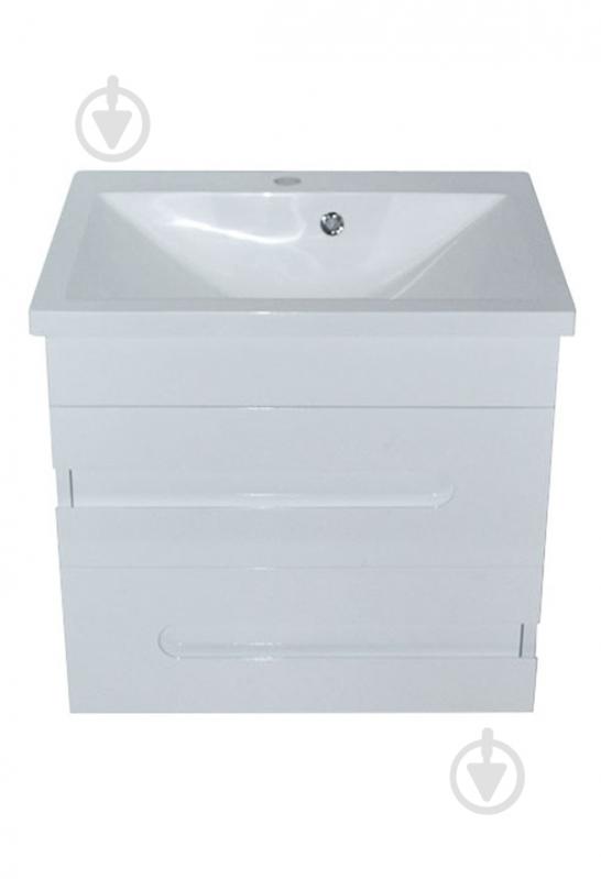 ᐉ Тумба ХАСТ Домино подвесная с умывальником Сомо (60) (Cersanit) (2 ...