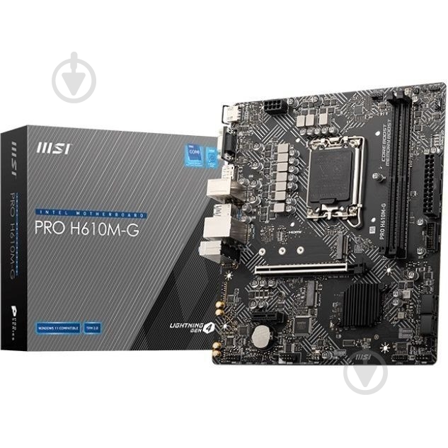 ᐉ Материнська плата MSI 911-7D46-075 (LGA1700, Intel H610, micro ATX ...