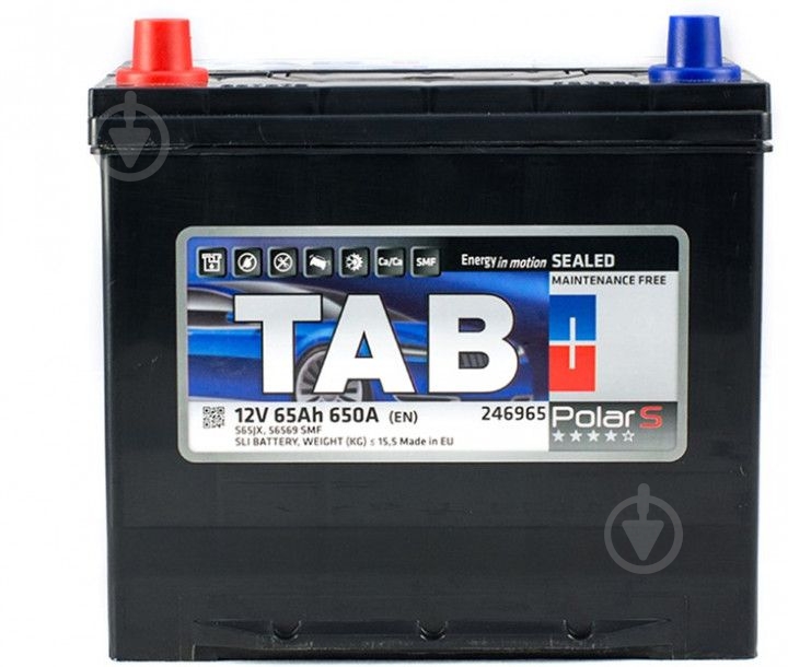 ᐉ Аккумулятор автомобильный TAB Polar S JIS 65Ah 650A 12V 246965 ...