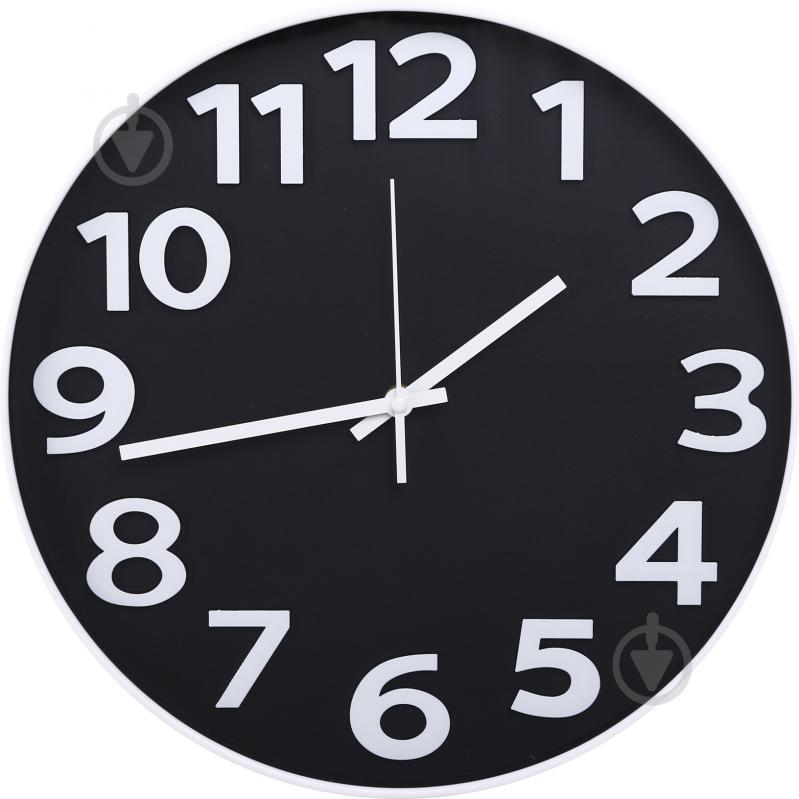 ᐉ Годинник настінний 2955 W чорний • Краща ціна в Києві Україні • Купити в Епіцентр