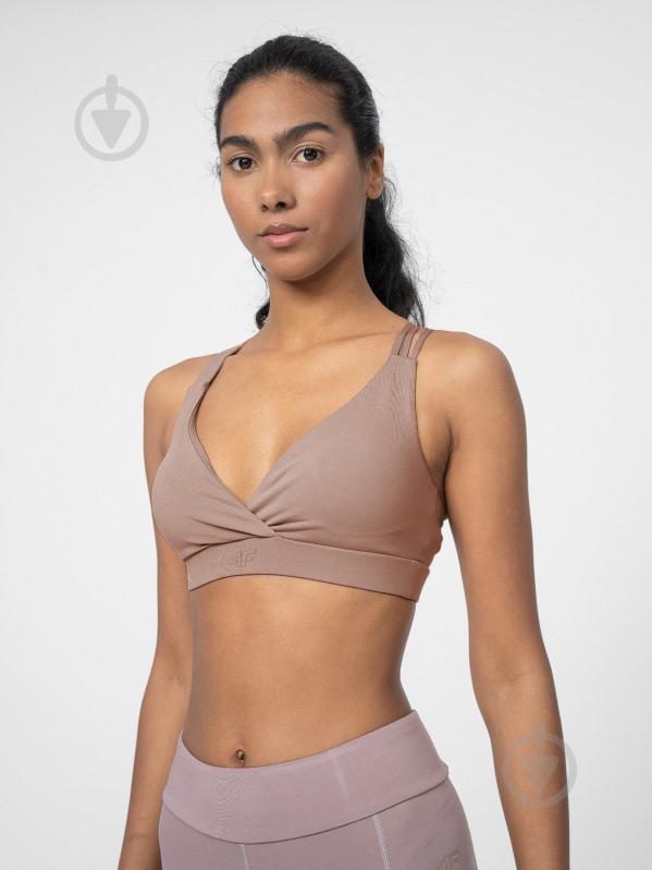 ᐉ Бра 4F SPORT BRA F032 4FSS23USBAF032-82S р.M розовый • Купить в Киеве, Украине • Лучшая цена в ...
