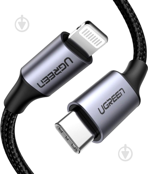 ᐉ Кабель UGREEN US304 USB-C to Lightning M/M Cable Aluminum Shell ...