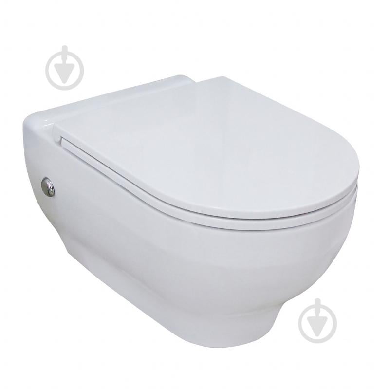 ᐉ Сидіння для унітаза з кришкою VOLLE Virgo Slim Slow-closing 13-23-455 ...