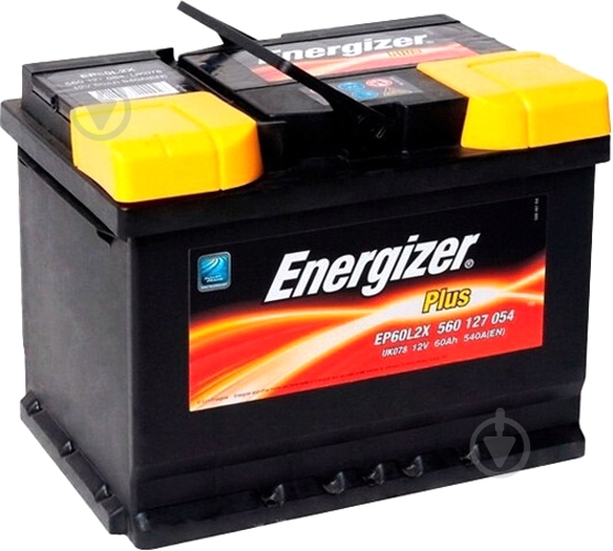 ᐉ Аккумулятор автомобильный Energizer Plus 6 CT-60-L 60Ah 540A 12V «+» слева (560 127 054 ...