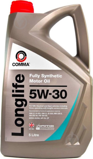 ᐉ Моторное масло COMMA LONG LIFE 5W-30 5 л (LONG LIFE 5W30 5L) • Купить ...